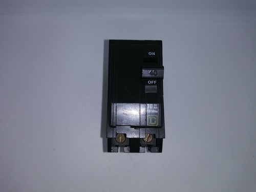 Square D QO240 40 Amp 2 Pole 120/240 Volt Plug-In Circuit Breaker ...