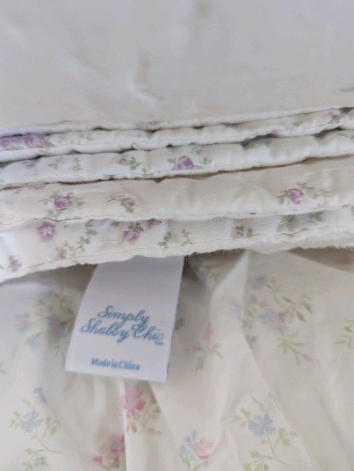 Simply Shabby Chic Quilt King Cabbage Roses 100% Cotton 104X92 Darling ...