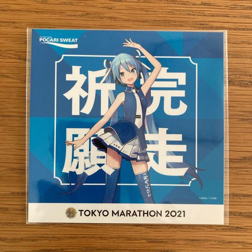 Pocari Sweat Hatsune Miku Tokyo Marathon 2021 Sticker 3.9in x 3.9in ...