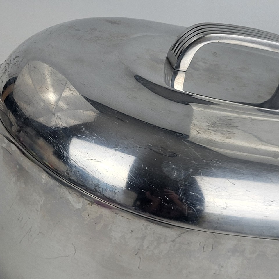 Vtg - Magnalite GHC - 8 Qt Aluminum Roaster Lid Trivet Rack - Oval Pot ...