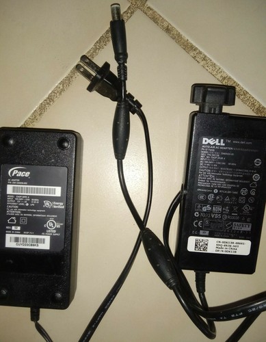 lot of 2 AC ADAPTER (Dell DA65NS3 🔌& Pace EADP-36FB)🔌 Power Supply ...