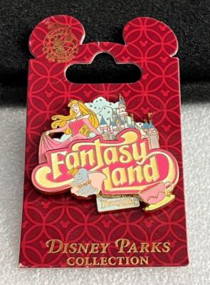 Disney Sleeping Beauty Aurora Dumbo Castle Fantasyland Logo Pin | eBay