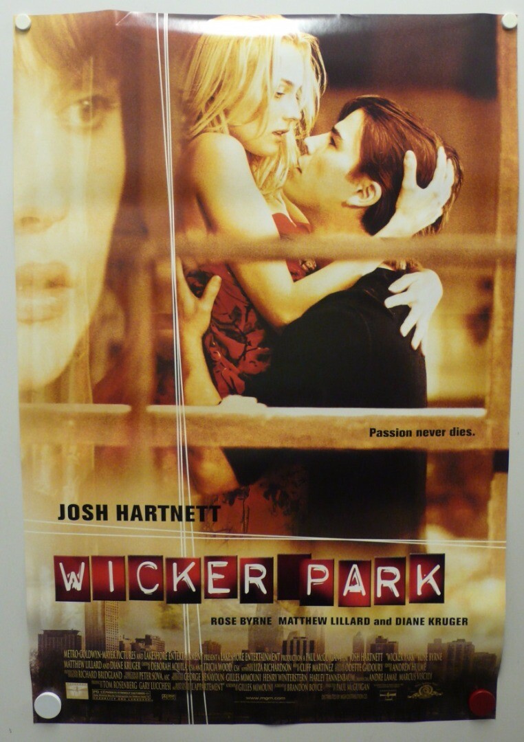 WICKER PARK 2004 Josh Hartnett, Amy Sobol, Diane Kruger-One Sheet | eBay