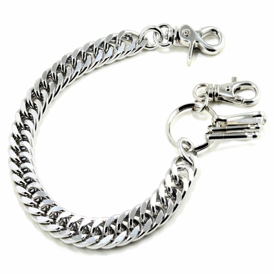 DK EMO Basic Strong Leash Heavy Biker Trucker Key Jean Wallet Chain SLV ...