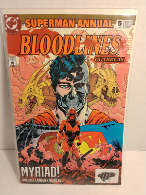 DC Comics Superman Annual #5 Bloodlines Outbreak Myriad Dan Jurgens ...