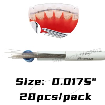 Dental Twist Wire Orthodontic Straight Twisted Wires SS Lingual ...