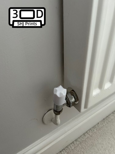 8 x Radiator Valve Caps White - Great Quality - Nice Fit - Unique - All ...