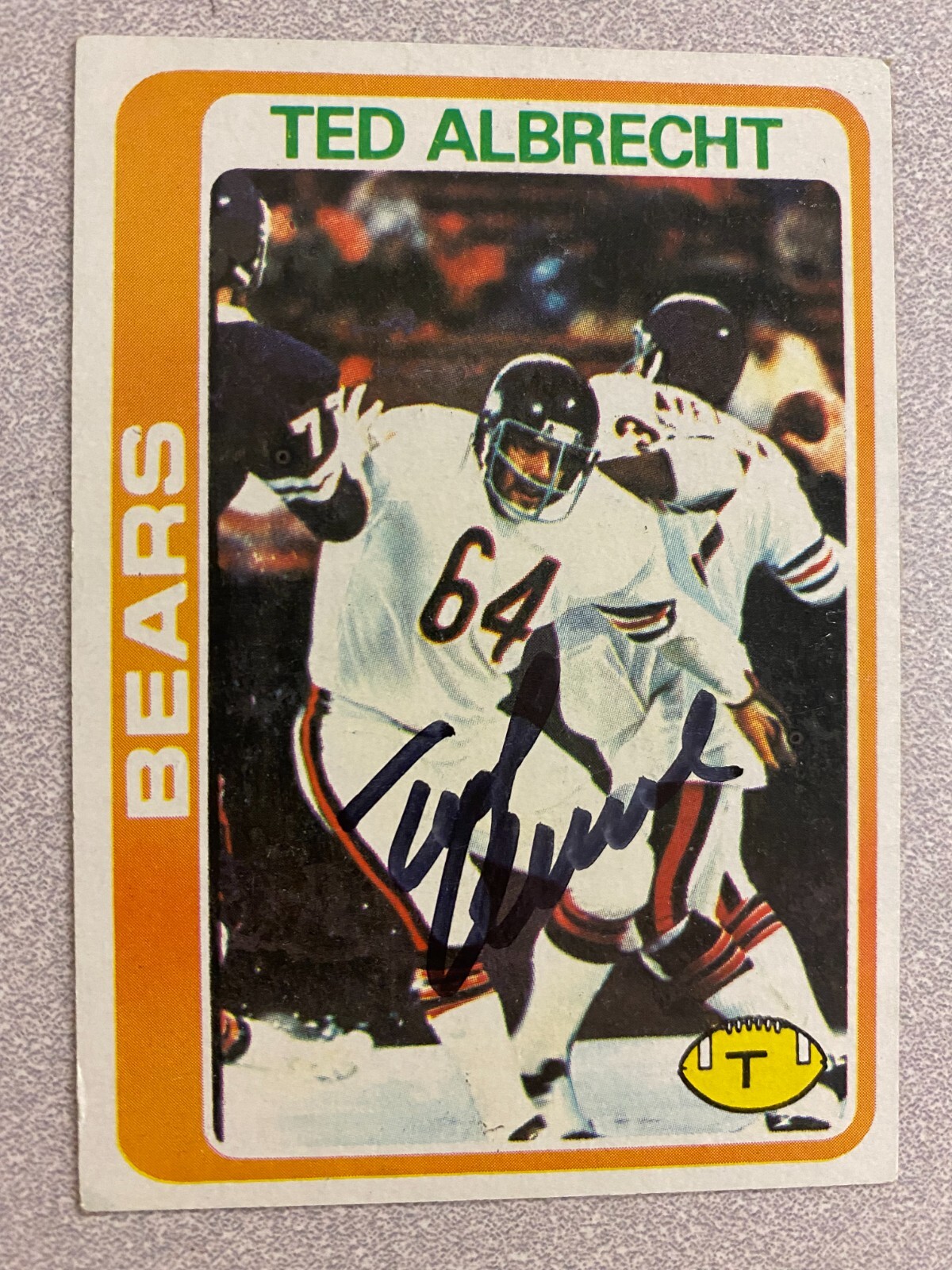 Ted Albrecht signed CHICAGO BEARS card 1978 Topps | eBay