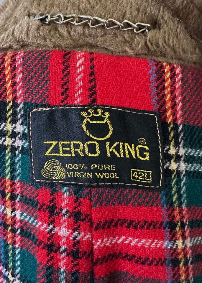 Vintage Zero King Double Breasted Wool Coat 1960s 1970s Taupe Brown ...