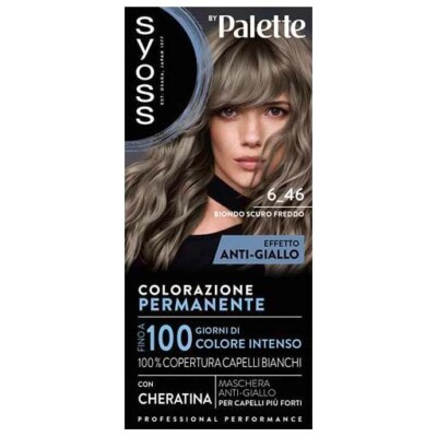 SYOSS 6-46 BIONDO SCURO FREDDO Colorazione Capelli 100%copertura ...