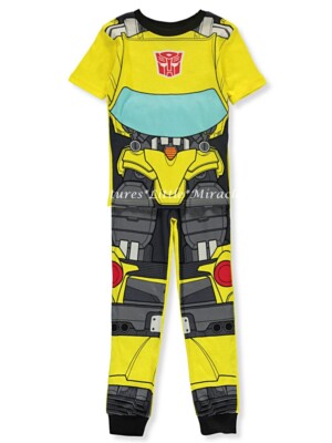Transformers Bumblebee Pajamas Pants T Shirt Sleep Set Boys Girl Size 4 ...