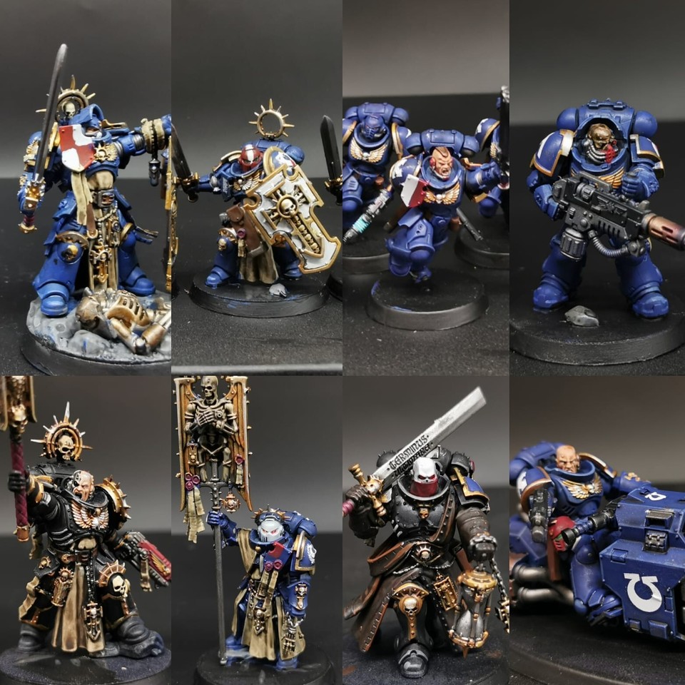 Games Workshop Warhammer 40k large space marine army pro painted ...