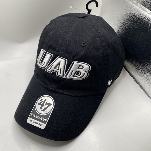 UAB Blazers Birmingham Hat Cap Black 47 Brand Clean Up Adjustable ...