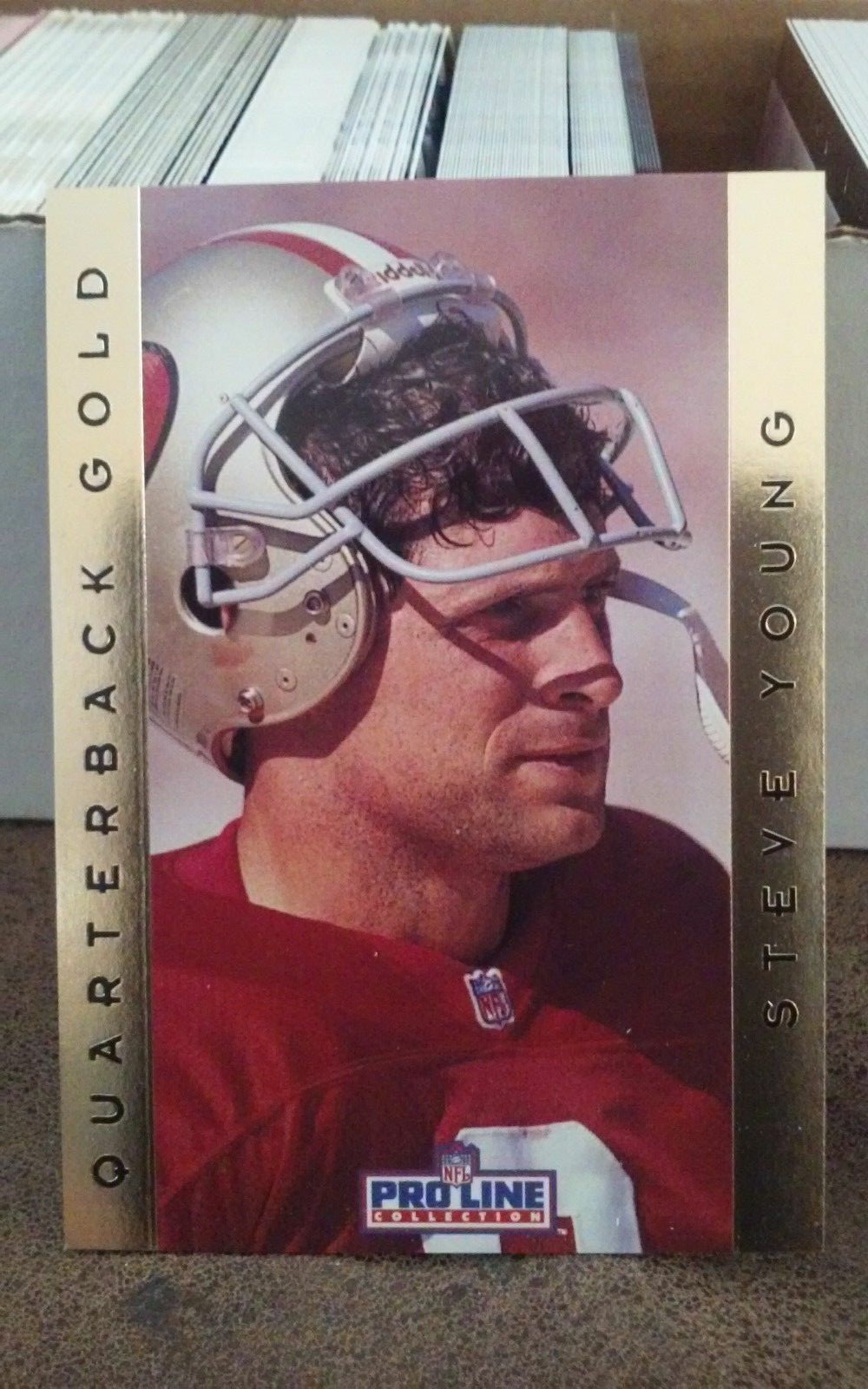 1992 PRO LINE QUARTERBACK GOLD STEVE YOUNG CARD #18 MINT QB SAN ...