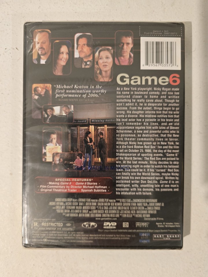 Game 6 (DVD, 2006) 829567035726| eBay