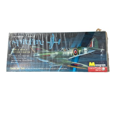 1962 Vintage Monogram Supermarine Mark IX Spitfire WW2 British Model Kit NOS | eBay