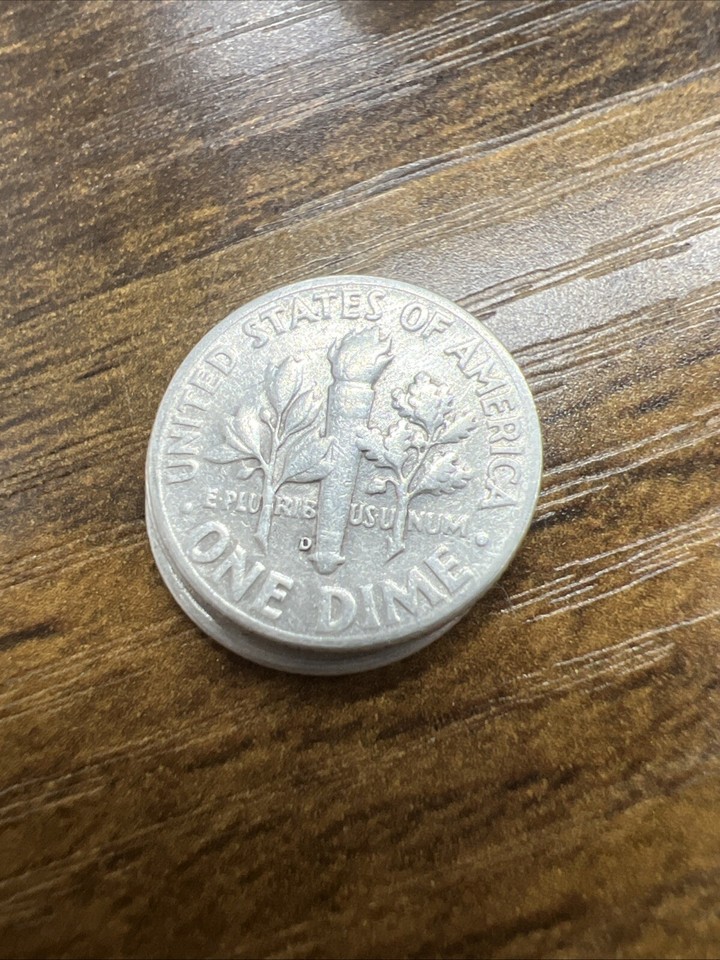 1950-D Roosevelt Dime. Above Average Grade of Coin You Will Receive ...