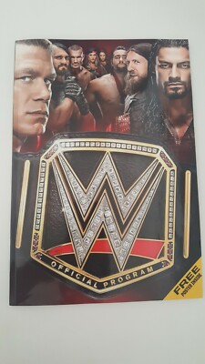 WWE Official Program with Poster -- Hardcover | eBay