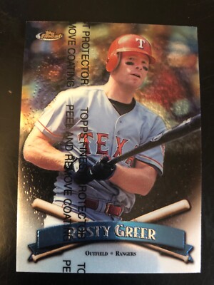 1998 Topps Finest #6 Rangers Rusty Greer Baseball Card | eBay