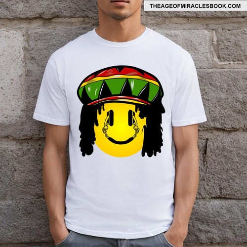 Rasta Reggae Headphone Smiley Face T-shirt | eBay