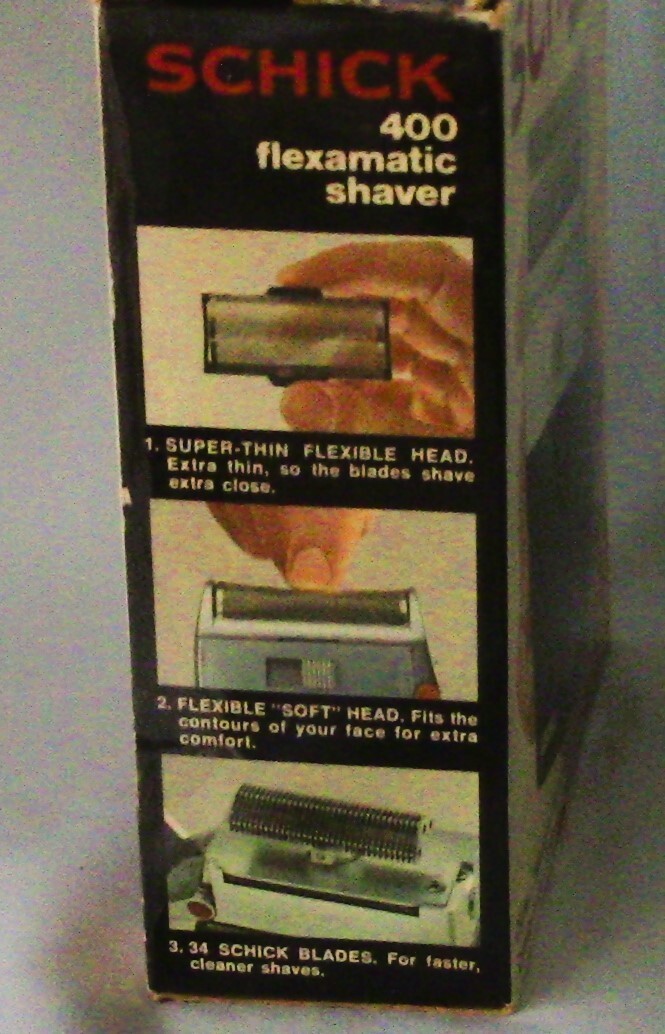 Vintage Schick Flexamatic 400 Electric Razor, Box Case, Made in Western ...