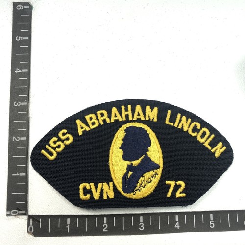 USS ABRAHAM LINCOLN CVN 72 Navy Ship Hat Patch C21V | eBay