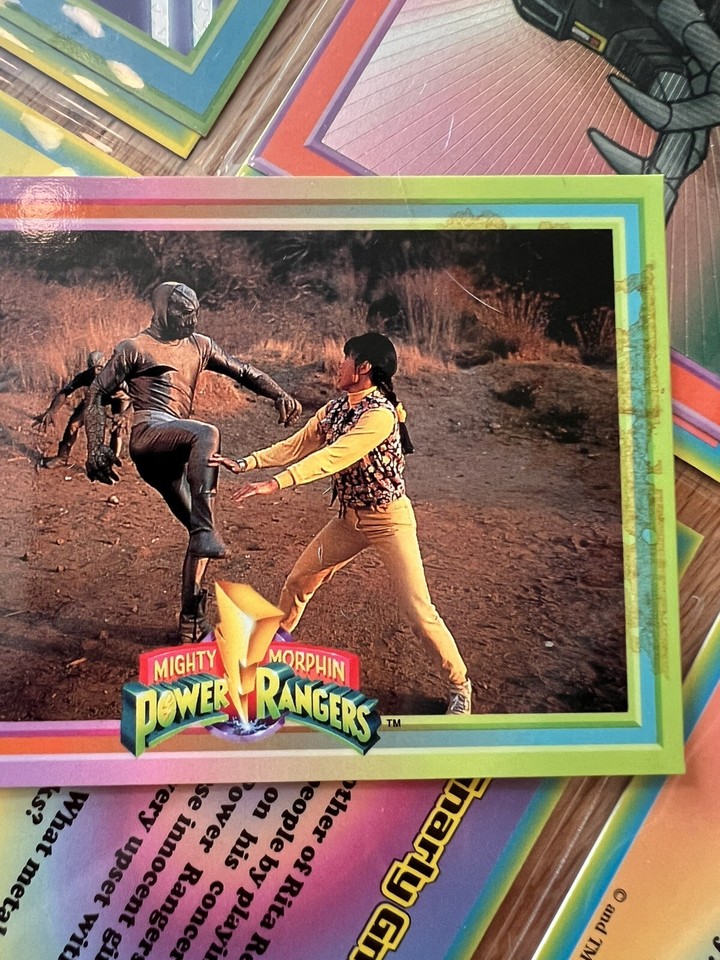 Mighty Morphin Power Rangers Vintage Trading Cards 166 in Binder | eBay