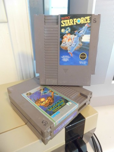 NES Space Shooter Game Lot Alpha Mission Star Force Star Soldier ...