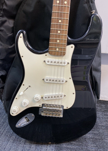 1999 Fender Stratocaster Six String Electric Guitar - Black - Mexico | eBay