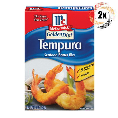 2x Boxes McCormick GoldenDipt Tempura Seafood Batter Mix | 8oz | No MSG ...