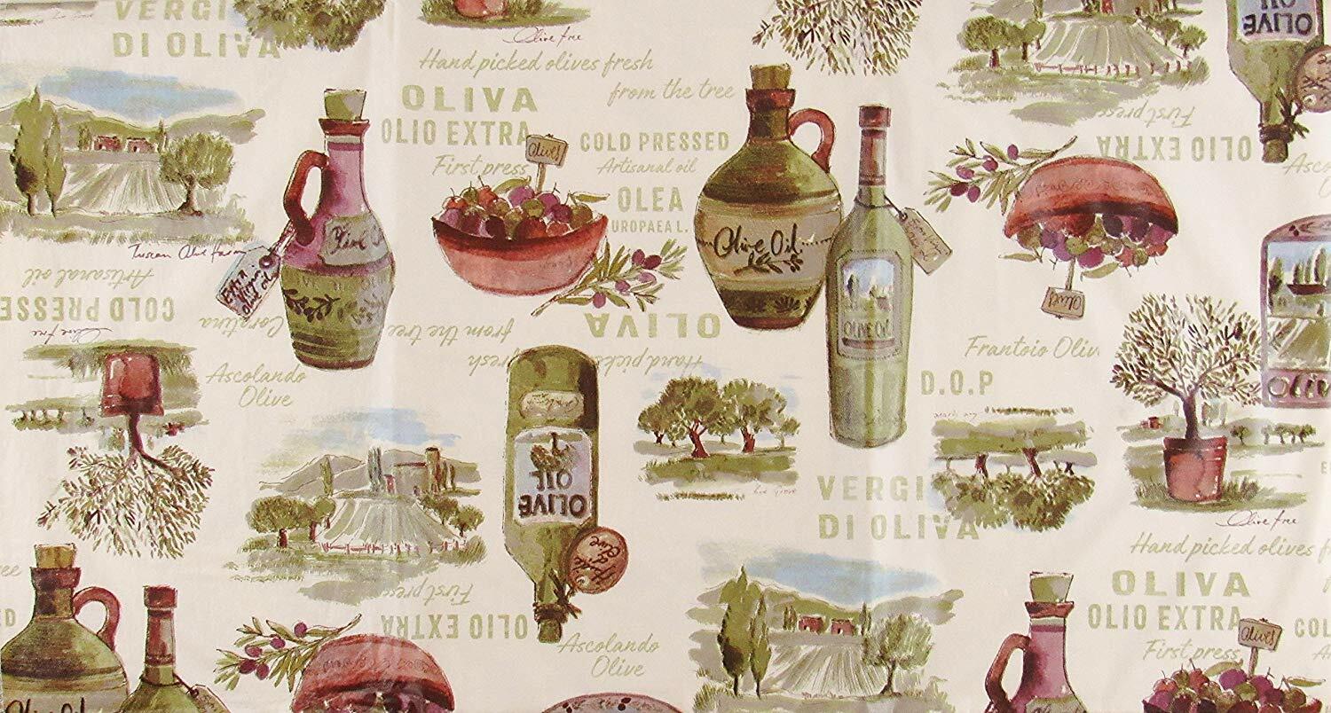 Tuscan Olive Grove Flannel Back Vinyl Tablecloths 52 x 90, 52 x 70 | eBay