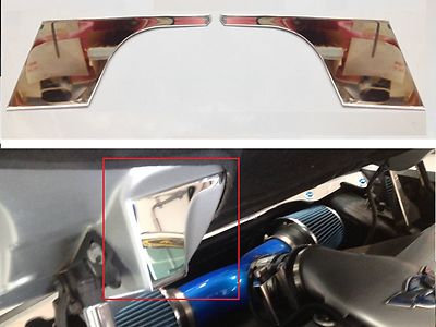 Corvette C5 1997-2004 2 Pc Hood Bumper Covers Stainless engine chrome ...