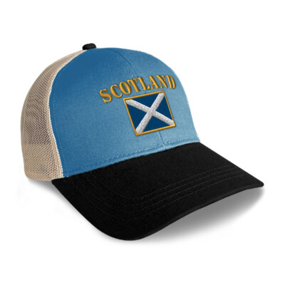 Trucker Hat for Men & Women Scotland Flag Cotton Snapback Baseball Cap ...