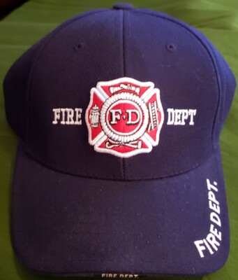 Awesome Fireman Fire Department Ball Cap Adjustable | eBay