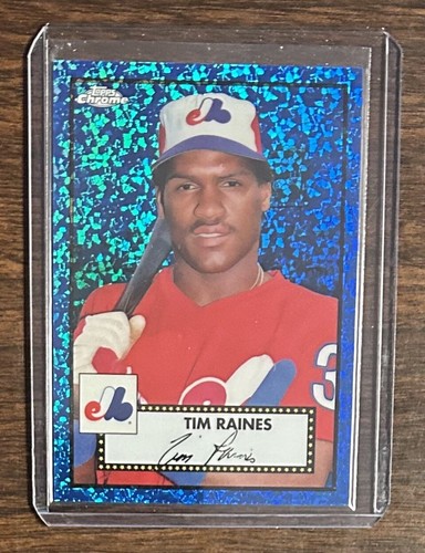 Tim Raines #50/199 Topps Chrome #663 2021 Blue Sparkle | eBay