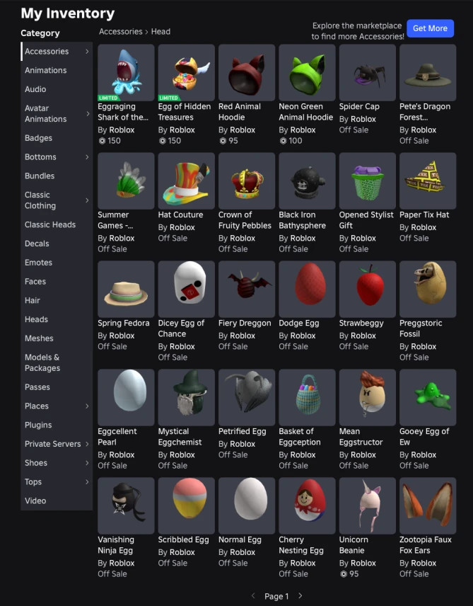 2014 | STACKED ROBLOX | OG | TIX PAPER HAT, OBC ITEM, RARE OFFSALES ...