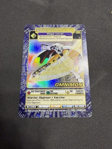 Omnimon Digimon Digi Battle Card Series 5 BO-232 Holo Foil (2002) | eBay