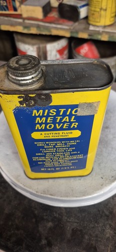 Vintage Mistic Metal Mover Cutting Fluid Tin Can nice colors | eBay