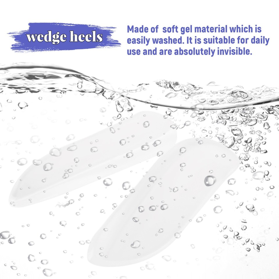 2 Paare Medial und Lateral Ferse-Keil-Silikon-Einlegesohlen - Korrektur ...