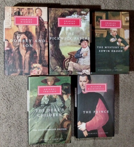 Lot of 5 Everyman's Library Books with Dust Jackets - Dickens ...