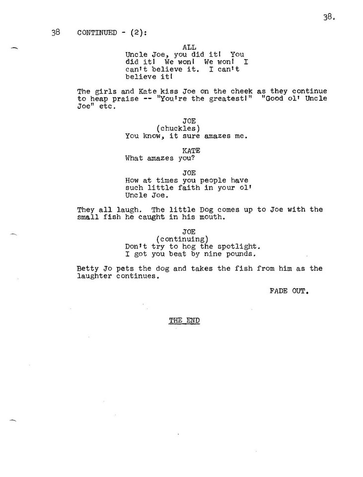 Petticoat Junction TV Series 1966 Script, Uncle Joe Edgar Buchanan ...