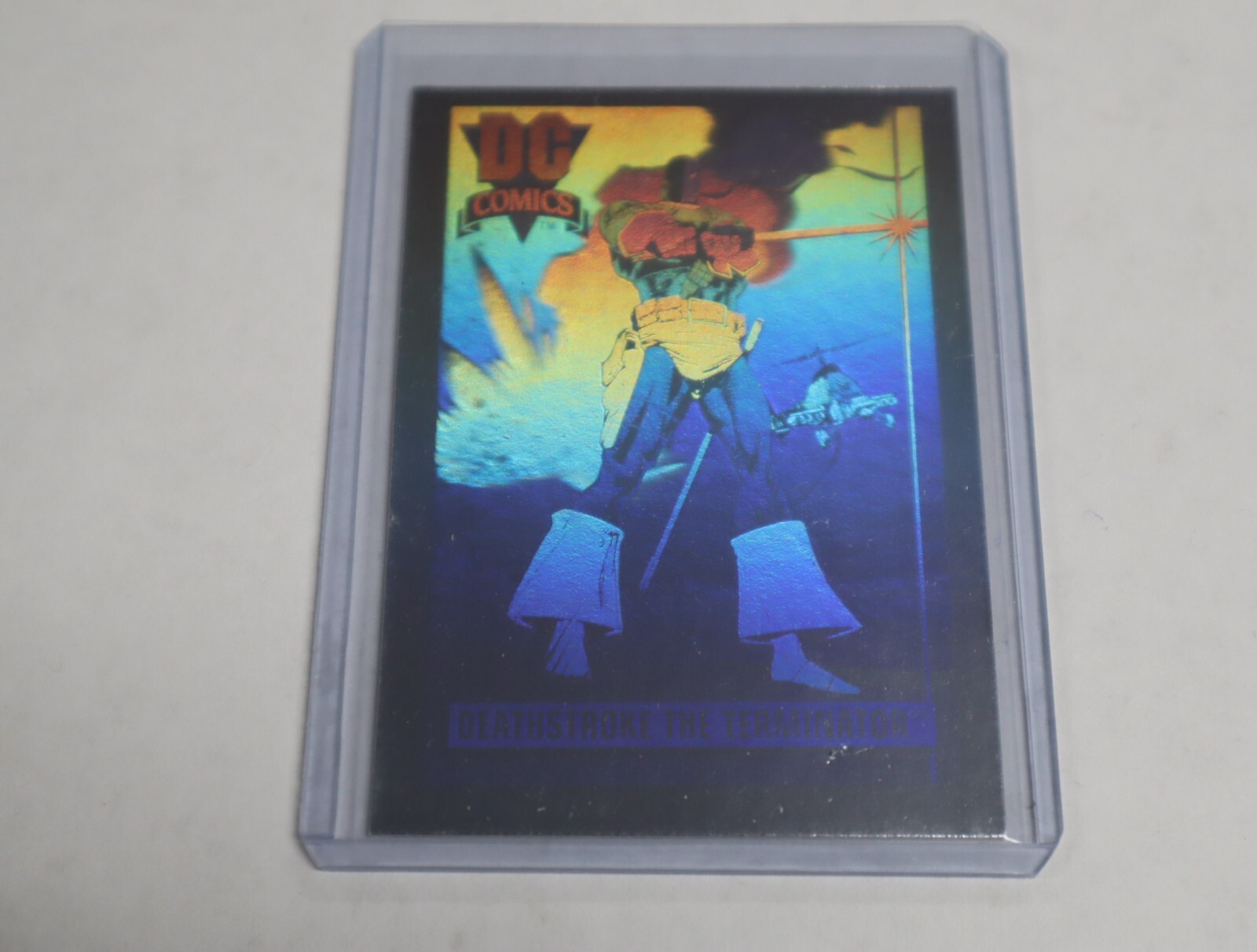 1992 Impel DC Comics Cosmic Holograms #DCH3 Deathstroke Card EX+ Series ...