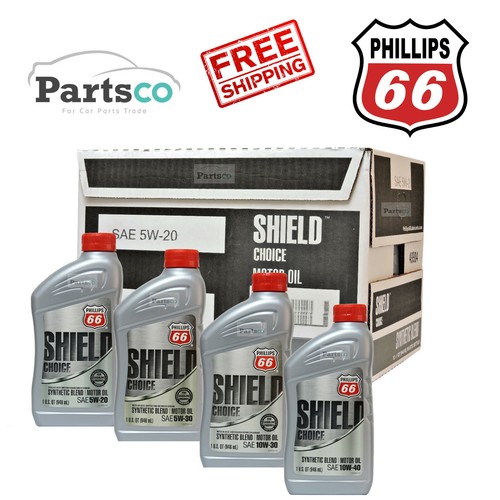 Synthetic Blend 5W20 5W30 10W30 10W40 Motor Oil PHILLIPS 66 Shield ...
