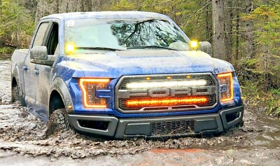 2017 2018 2019 2020 FORD RAPTOR GRILL M&R DUAL LED 40" LIGHT KIT - 2 ...