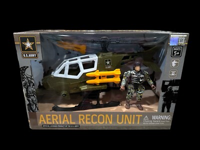U.S. ARMY Aerial Recon Unit Playset Toys Action Figures Weapons ...