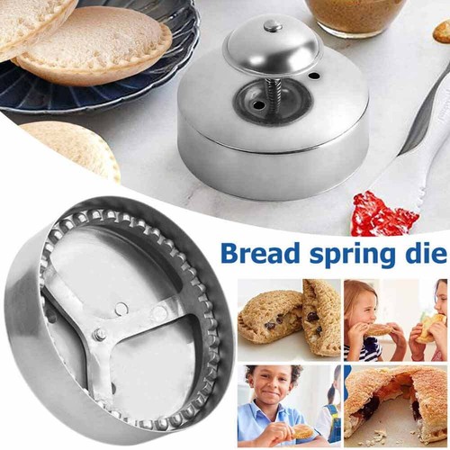 9cm DIY Sandwich Cutter & Sealer Stainless Sandwich Maker, Remove Bread ...