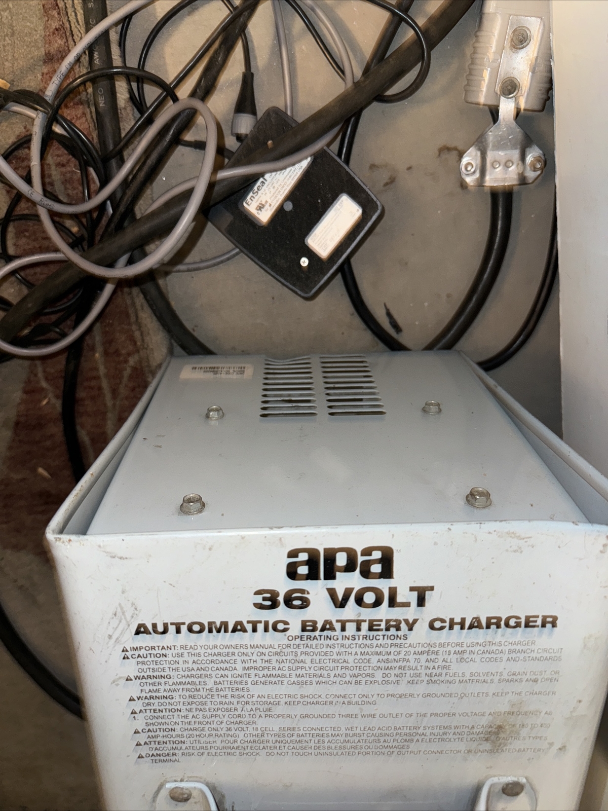 APA 36 Volt Automatic Battery Charger Model 12050 36vdc 20amps for sale ...