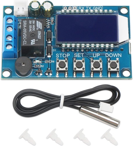 Electronic Thermostat Controller, DC 6-30V 24V Digital Temperature ...