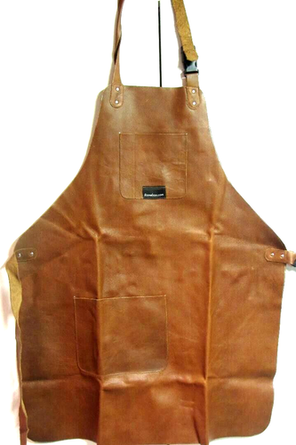 3 Pocket Genuine Leather Woodcarvers Chasers Gunsmith Bladesmith Apron ...