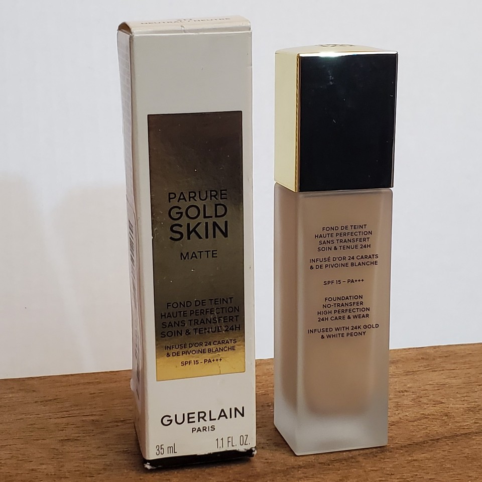 GUERLAIN Parure Gold Skin Matte Foundation - 3N Medium Neutral Beige ...